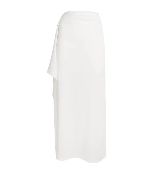 Christopher Esber Ribbed Maxi Skirt With Crystal Embellishment