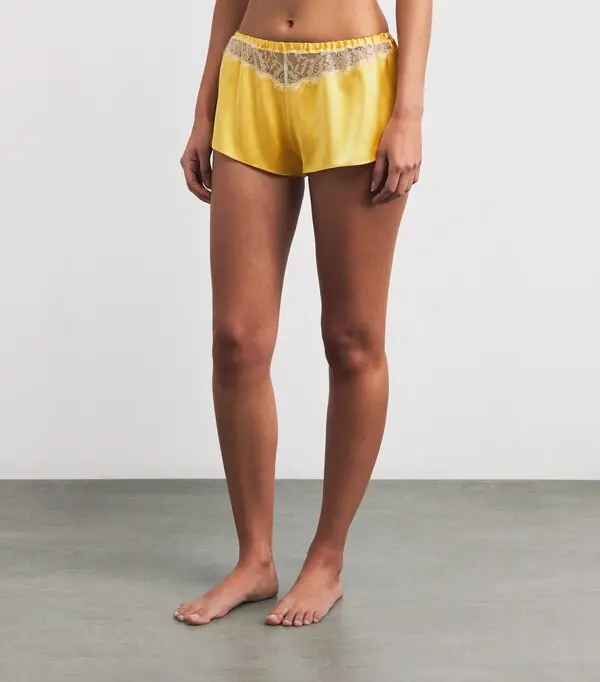GILDA & PEARL Silk Secret Garden Pyjama Shorts