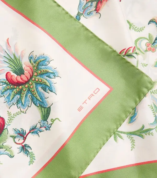 Etro Silk Floral Scarf