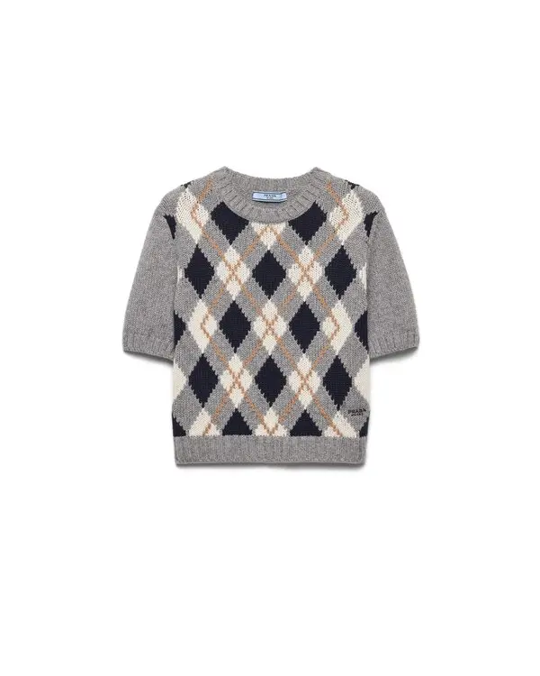 Prada Argyle Cashmere Sweater