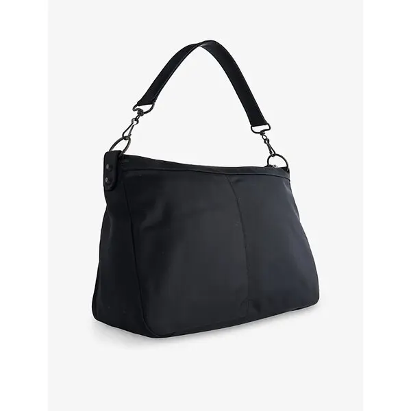 Balenciaga Le City Moto Medium Shell-woven Bag - Black
