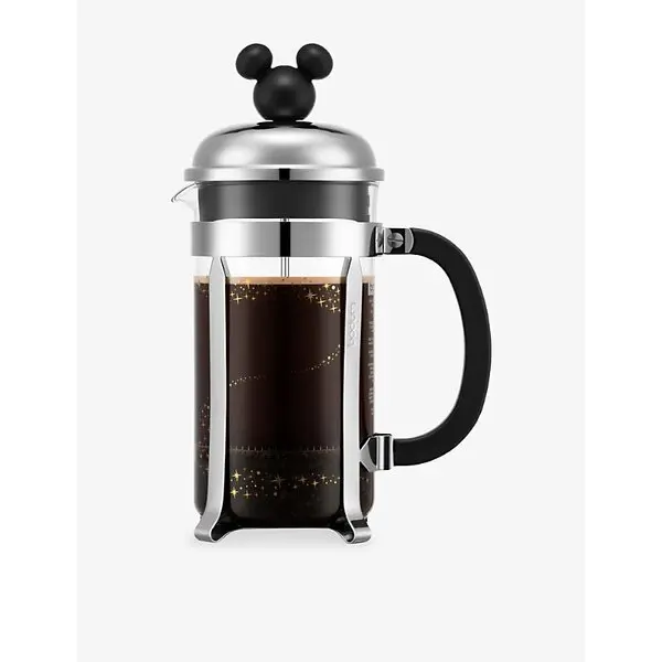 BODUM Chambord Mickey Mouse French Press 8-cup Borosiliate-glass Coffee Maker - Black