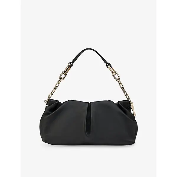 CHRISTIAN LOUBOUTIN Eva Nappa-leather Shoulder Bag - Black