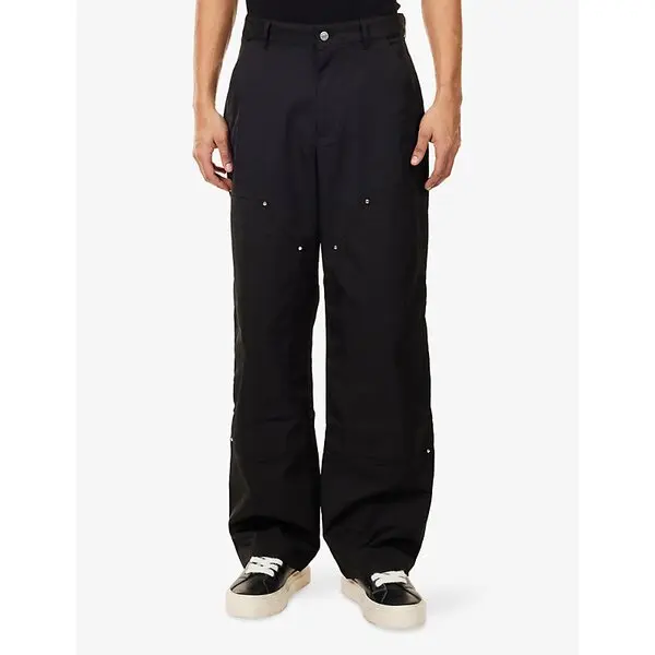 COLE BUXTON Carpenter Straight-leg Woven Trousers