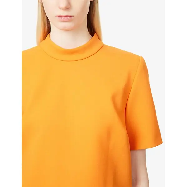 Carolina Herrera Cropped Wool-blend Top