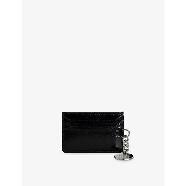 Zadig&Voltaire Sunny Vintage-effect Leather Card Holder