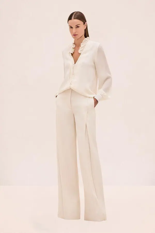 Alexis Vina Long-sleeve Blouse - Neutral
