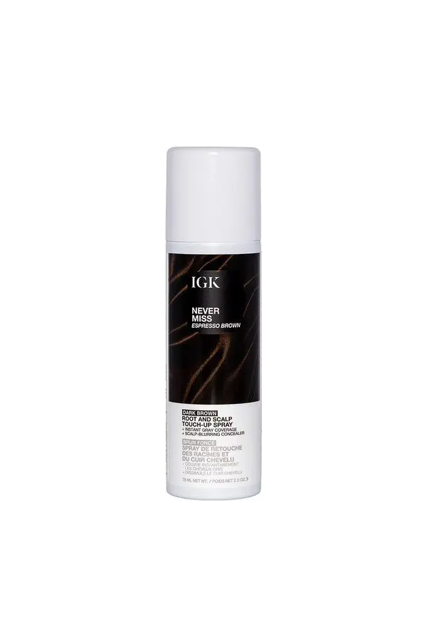 IGK Never Miss Root And Scalp Touch-up Spray Espresso Dark - Brown