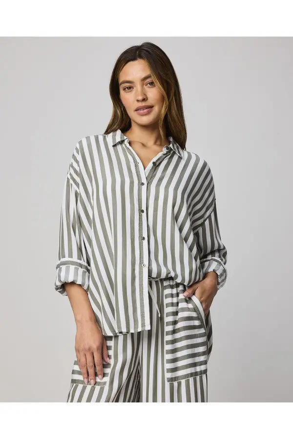 Splendid Ella Stripe Button-down