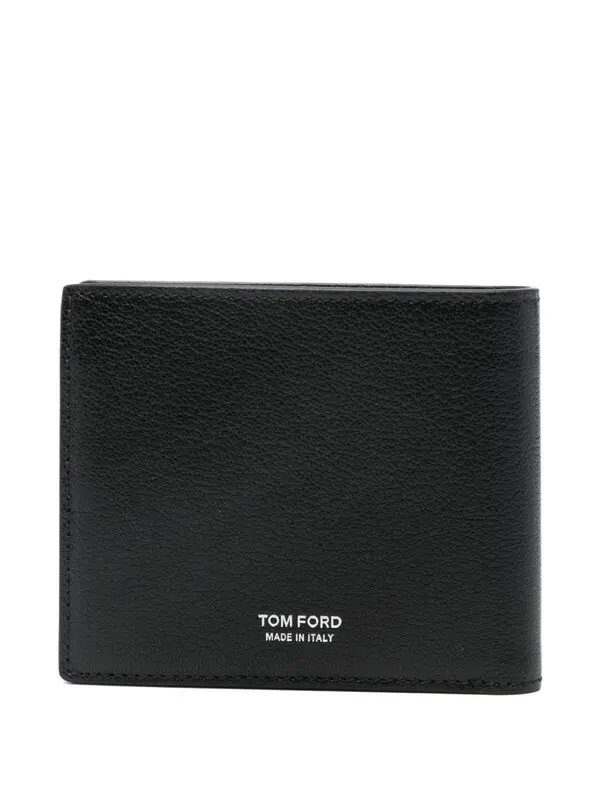 TOM FORD Leather Bifold Wallet - Black