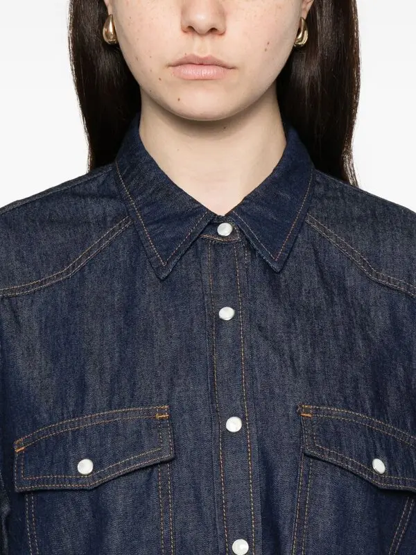 Khaite Grenon Cotton Shirt - Blue
