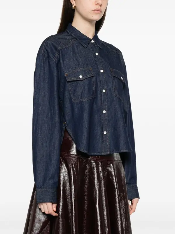 Khaite Grenon Cotton Shirt - Blue