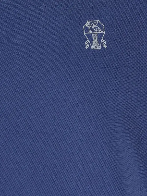 Brunello Cucinelli Logo Cotton Polo Shirt