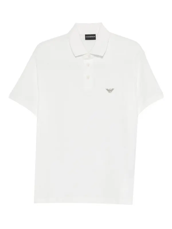 Emporio Armani Cotton Polo Shirt - White