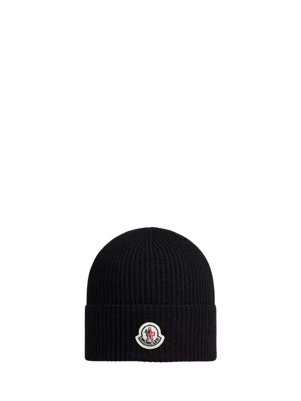 Moncler Logo Cap - Black