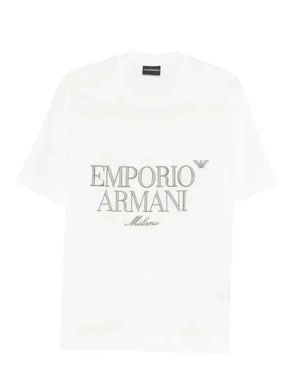 Emporio Armani Logo Cotton T-shirt - White