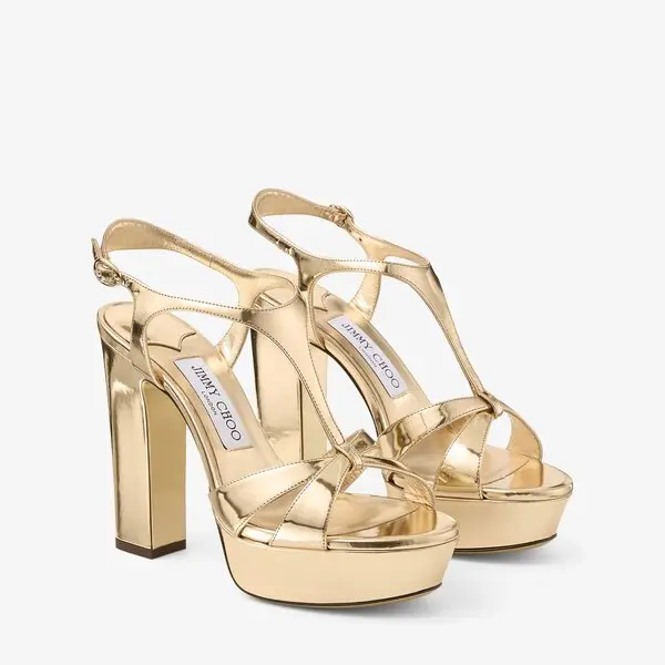 JIMMY CHOO Kesia 120 Platform Sandals - Silver