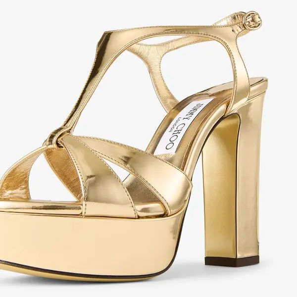 JIMMY CHOO Kesia 120 Platform Sandals - Silver