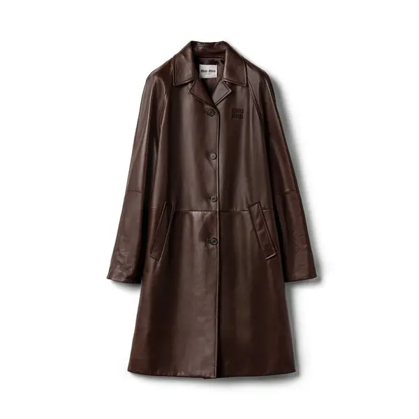 Miu Miu Nappa Leather Coat