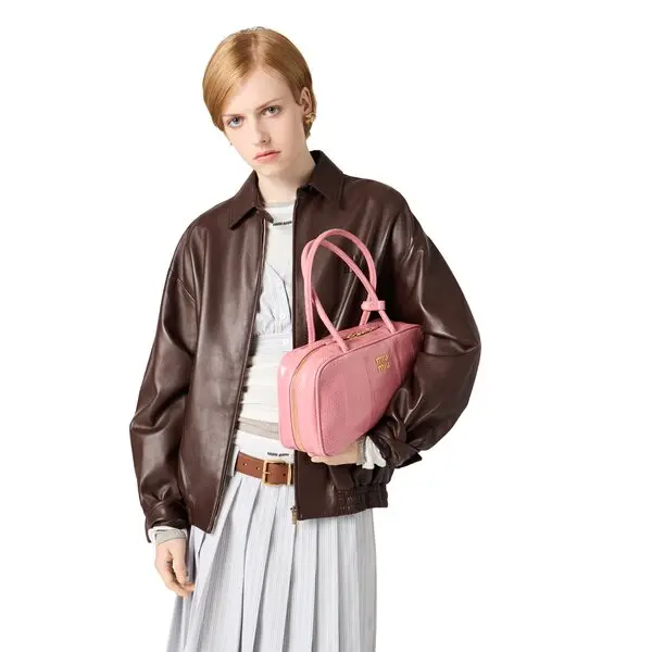 Miu Miu Nappa Leather Blouson Jacket