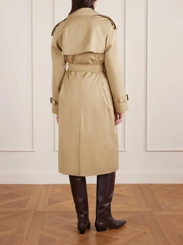 Burberry Castleford Double-breasted Belted Trench Coat - Neutrals