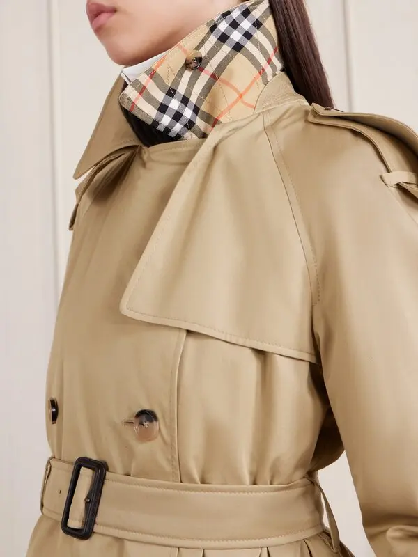 Burberry Castleford Double-breasted Belted Trench Coat - Neutrals