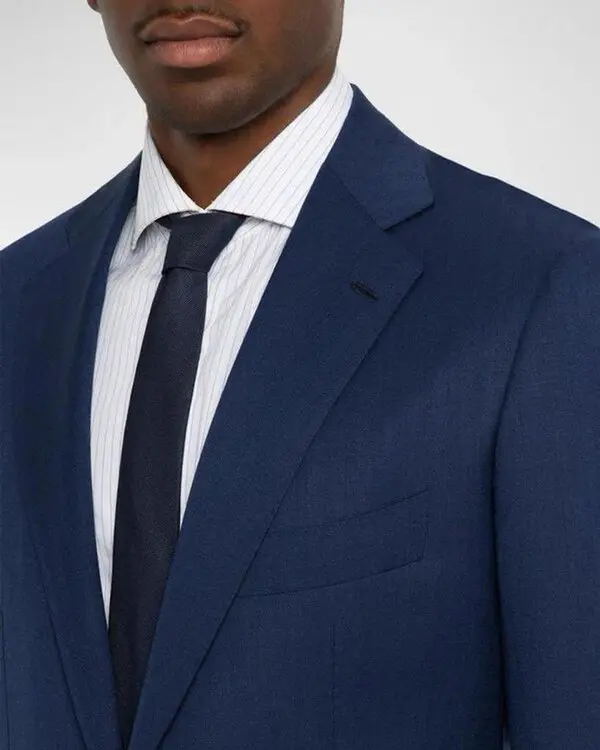 Cesare Attolini Apos;s Wool Chevron 130 Two-piece Suit