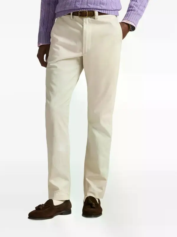 Polo Ralph Lauren Salinger Buttoned Chino Trousers - Neutrals