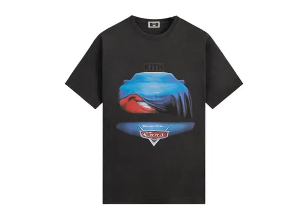 Kith X Disney Pixar Cars Poster Vintage Tee Shirt - Black