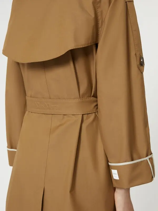 Max Mara Oversized Water-repellent Twill Trench Coat - Brown