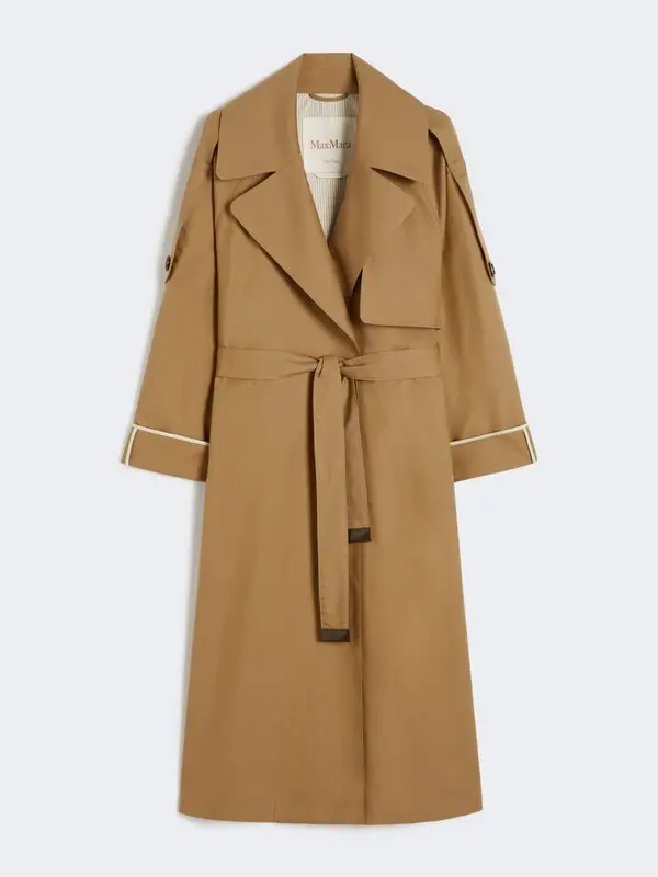 Max Mara Oversized Water-repellent Twill Trench Coat - Brown