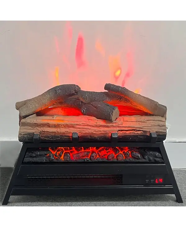 FLYNAMA 23 Inch Electric Fireplace 3d Log Set Insert