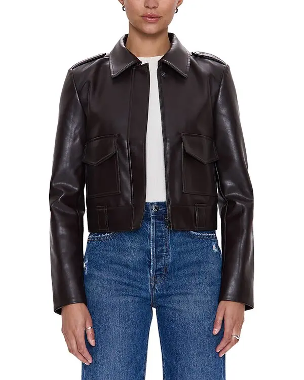 PISTOLA Bex Shrunken Faux Leather Jacket