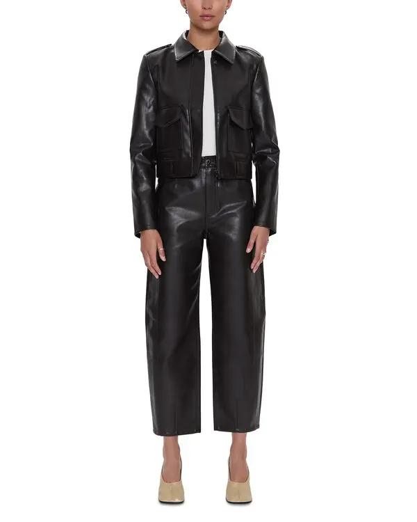PISTOLA Bex Shrunken Faux Leather Jacket
