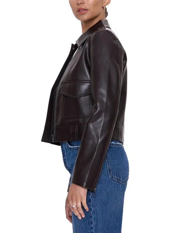 PISTOLA Bex Shrunken Faux Leather Jacket