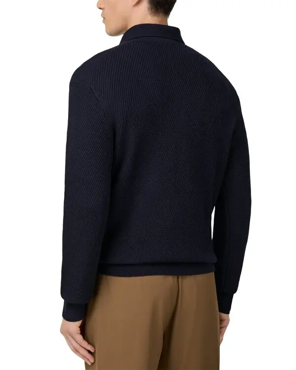 Boggi Milano Extra Fine Merino Wool Sweater - Navy Blue
