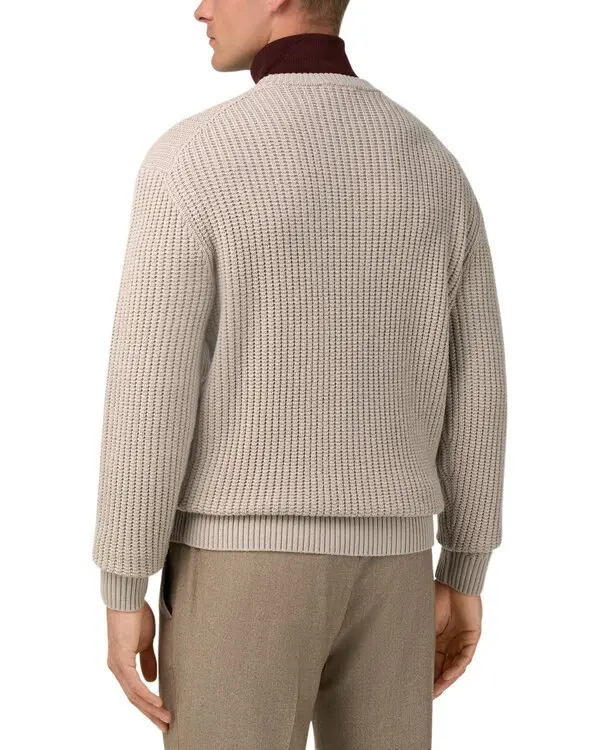 Boggi Milano Merino Wool Sweater - Sand