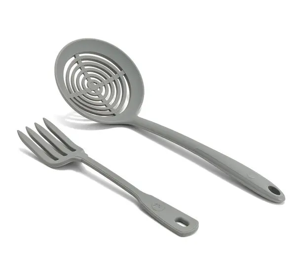 KOCHBLUME As Is 2-piece Silicone Skimmer & Fork Set - One-color