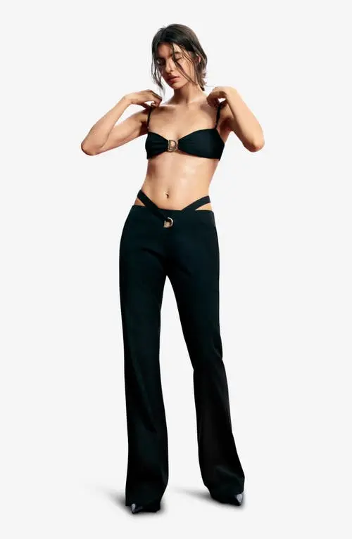Desigual Strappy Flare Trousers
