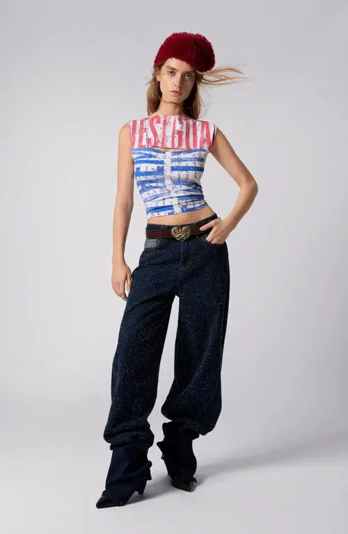 Desigual Sleeveless Graphic Tank Top