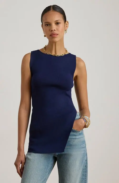 Ralph Lauren Asymmetric Side Slit Tank Top