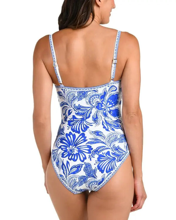 La Blanca Botanical Brocade One Piece Swimsuit