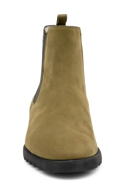 AMALFI BY RANGONI Elios Platform Chelsea Boot - Khaki Long Beach