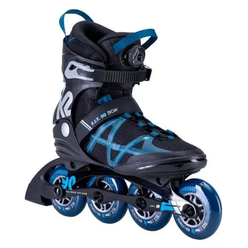 K2 F.i.t. 90 Boa Inline Skates - Black/blue