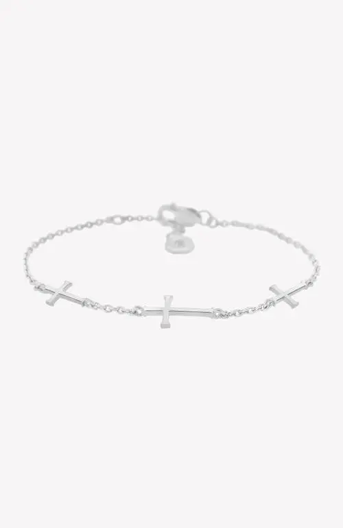 RIZEN JEWELRY Calvary Cross Bracelet - Sterling Silver