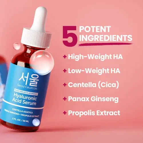 SEOUL CEUTICALS Korean Skin Care Hyaluronic Acid Serum - None