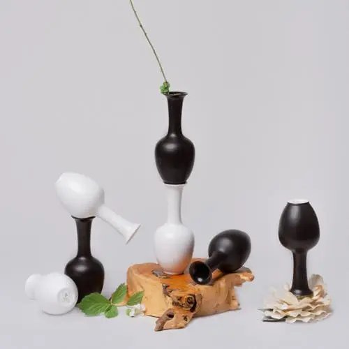 MIDDLE KINGDOM Semi-matte Porcelain Mini Lotus Vase