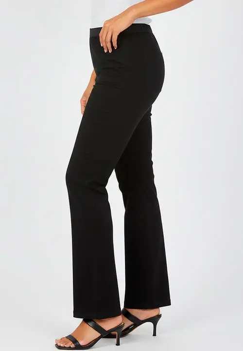 JESSICA LONDON Stretch Denim Flared Leg Jeggings