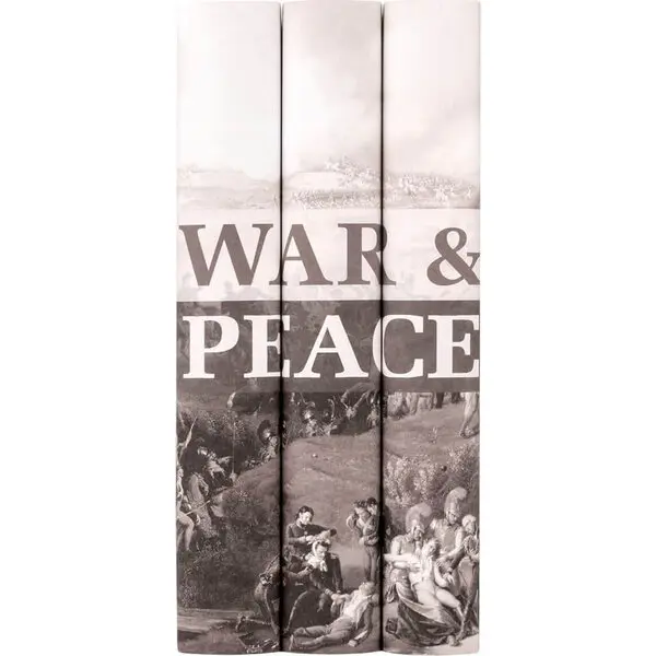 JUNIPER BOOKS War And Peace Book Set - Neutral