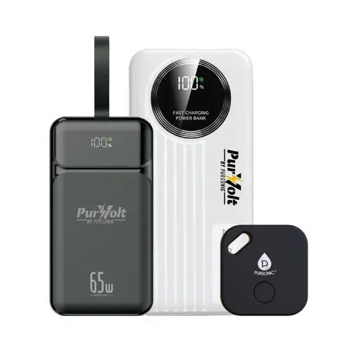 PURSONIC Power & Protection Bundle 40,000mah Power Bank - Black